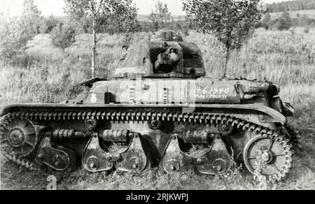 French light tank Renault R35 with German symbols Stock Photo - Alamy