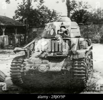 French light tank Renault R35 with German symbols Stock Photo - Alamy