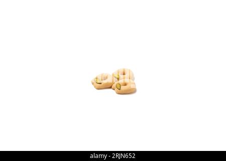 Turkish Arabic sweet Sade Kurabiye or Qurabiya isolated on white ...