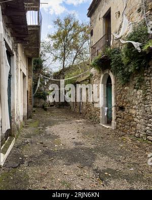 Apice Vecchio, old abandoned village in Benevento province, Campania ...