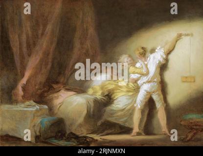 Jean Honore Fragonard The Bolt Stock Photo - Alamy