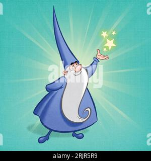 Friendly Wizard Character Stock Photo - Alamy
