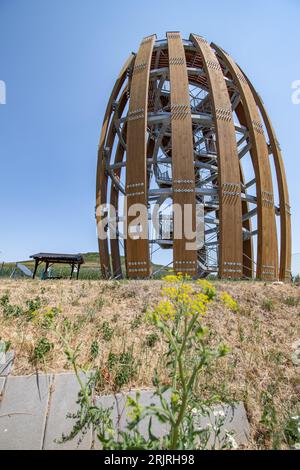 The Observation Tower in the village of Mala Trna in the wine region of ...