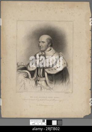 The Right Honorable Henry Nevell 1834 by Edward Scriven Stock Photo - Alamy