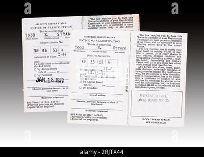 1973 Draft Card