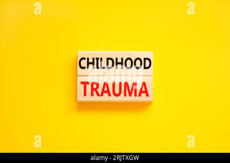 Childhood trauma symbol. Concept words Childhood trauma on beautiful ...