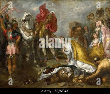 David y Abigail, Oil on copper, PIETER VAN LINT (1609-1690), Museo de ...