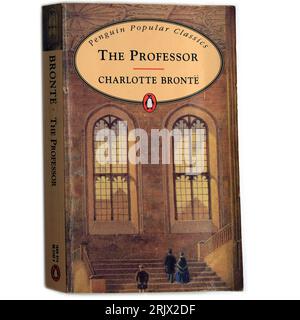 The Professor by Charlotte Bronte. Book cover. Studio set up Stock ...