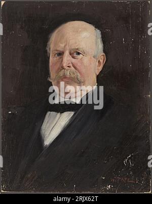 William Pape - Ohne Titel (Portraitstudie Georg Frobenius). Studie zu ...