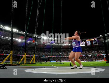 Great Britain's Anna Purchase in action during the Women's Hammer Throw ...
