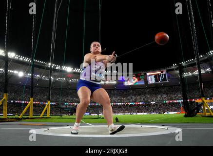 Great Britain's Anna Purchase in action during the Women's Hammer Throw ...