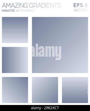 Colorful gradients in periwinkle color tones. Admirable gradient ...