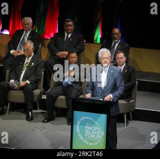 The secretary-general of the Pacific Islands Forum (PIF), Baron Waqa ...