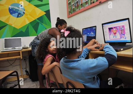 Children at the Rio Favela Rocinha school in Brazil Stock Photo - Alamy