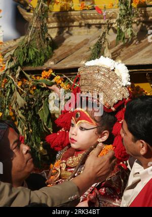 Living God Kumari Temple Stock Photo - Alamy