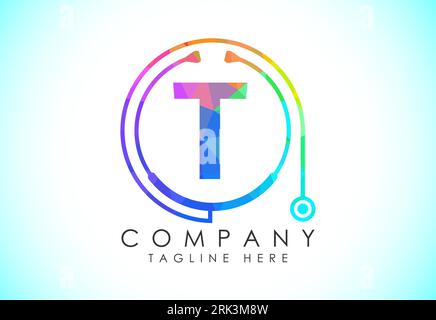 Initial English alphabet with doctor stethoscope. Vector stethoscope ...