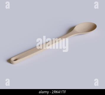 Spoon realistic render with with a wood texture modelling and rendering ...