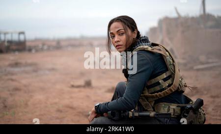 Special Ops Lioness Zoe Saldana, Nicole Kidman & Morgan Freeman Stock Photo - Alamy