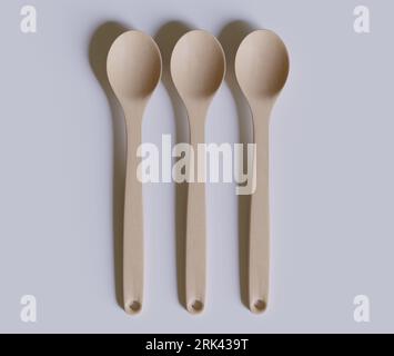 Spoon realistic render with with a wood texture modelling and rendering ...