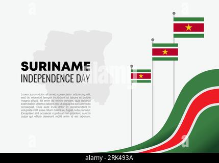 Suriname independence day background banner poster for national ...