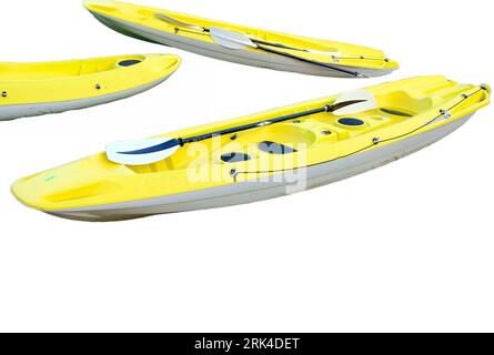 kayaks isolated on white background. kayaks isolated Stock Photo - Alamy