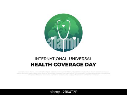 International Universal Health Coverage Day wallpaper with shapes and ...