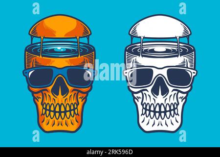 waterpool skull head vector illustration Stock Vector Image & Art - Alamy