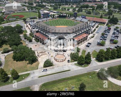 An aerial view of the LSU Alex Box Baseball Stadium in Baton Rouge ...