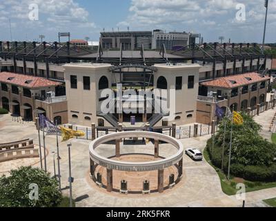 An aerial view of the LSU Alex Box Baseball Stadium in Baton Rouge ...