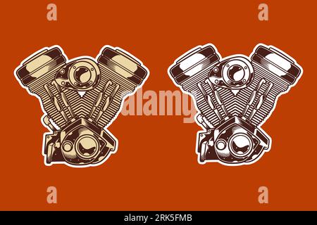 engine motor vector illustration cartoon style Stock Vector Image & Art ...