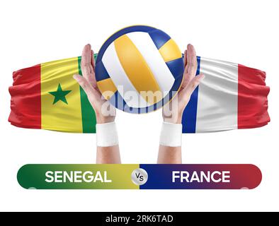 Senegal vs France national teams soccer football match competition ...
