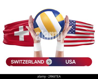 Switzerland vs USA national teams soccer football match competition ...