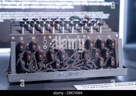The Army ENIGMA is a cipher machine used during World War II for ...