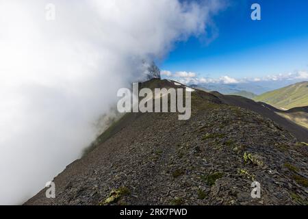 Dusheti, Georgia. Hike over the Chaukhi Pass Stock Photo - Alamy