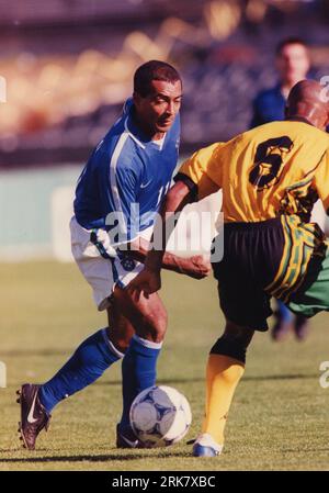 Brazilian soccer star Romario in action Stock Photo - Alamy
