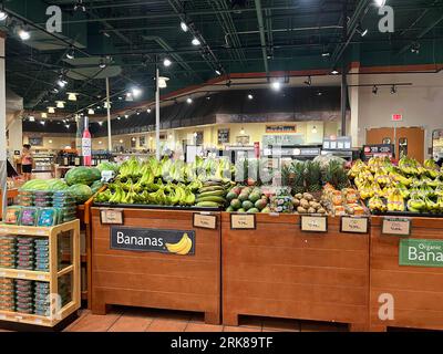 Interior of The Fresh Market, an upscale specialty grocery retailer in ...