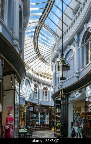 Morgan Arcade, one of several Victorian Shopping Arcades within Cardiff ...