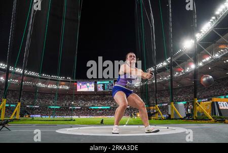 Great Britain's Anna Purchase in action during the Women's Hammer Throw ...
