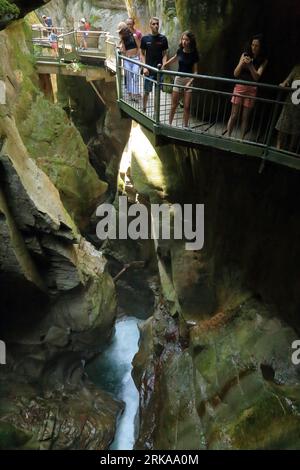 Waterfalls of Bellano, Lake Como (Lago di Como), Italy. Orrido di ...