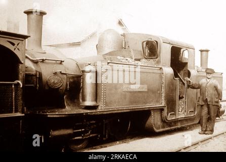 Ffestiniog Railway steam Locomotive No 8 'James Spooner', 1872. This 0 ...