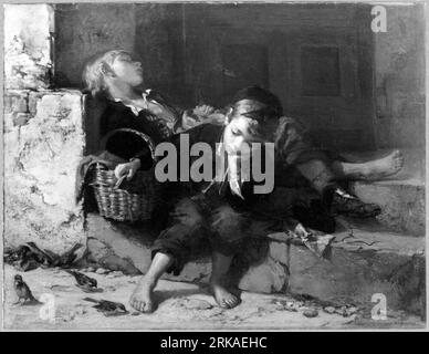 'Poor Boys' (1872) by Anna Nordlander portrays two boys in a humble ...