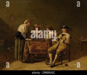 Olis, Jan; Gentlemen Playing Backgammon; The Fitzwilliam Museum; http ...