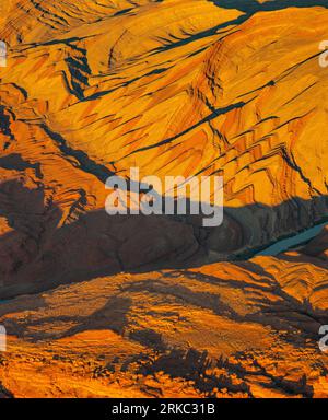 Raplee Anticline, Navajo Reservation, Utah, San Juan RIver Stock Photo ...
