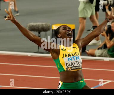 Budapest,HUN, 24 Aug 2023 Julien Alfred (LCA) Jessica Gbai (CW) Kevona ...