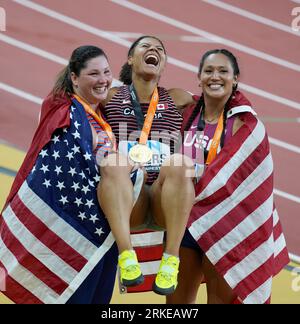 Janee' KASSANAVOID,DeAnna PRICE and Camryn ROGERS celebrating his medal ...