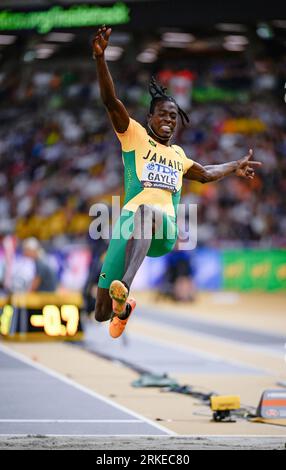 Tajay Gayle competes in the Long Jump at the world athletics indoor ...