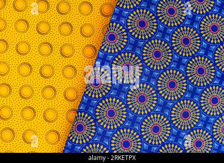 Colorful South African Iconic printed fabric known as Shwe Shwe Stock ...