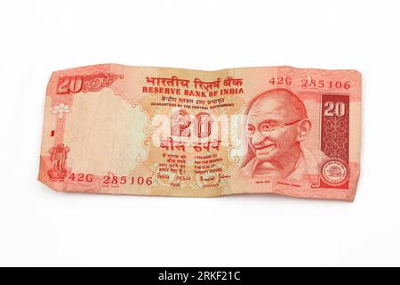 Reserve Bank of India Mahatma Gandhi Series 10 Rupees Banknote Reverse ...