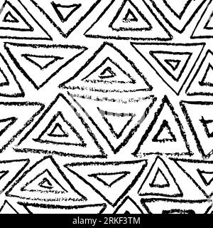Chalk Triangle Seamless Artwork Pattern Stock Vector Image & Art - Alamy