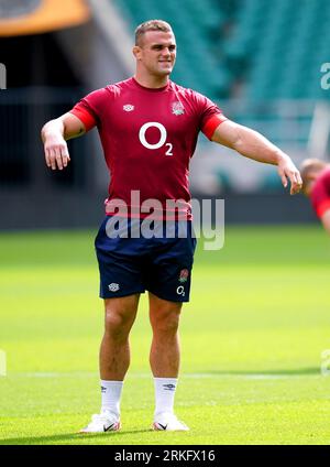 England's Ben Earl during a training session at the Honda England Rugby ...